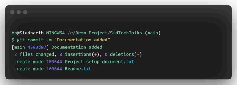Important Basic Git Commands - Developers should know - SidTechTalks